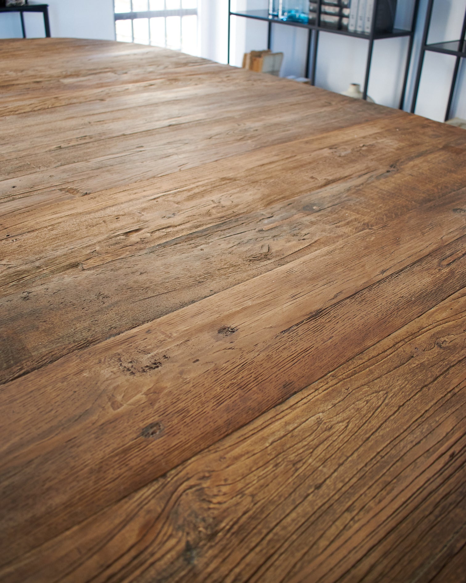 Tavolo allungabile in legno di olmo di recupero Grange 325 cm ...